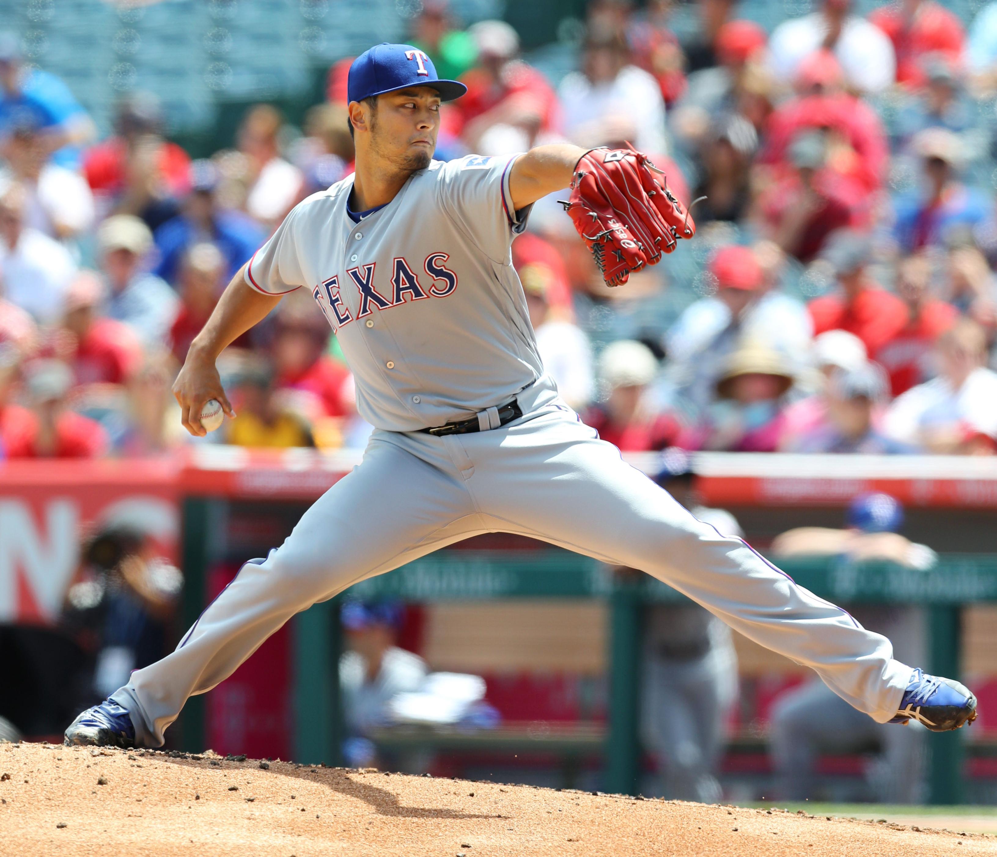 Baseball: Darvish posts 1st win of season as Rangers beat Angels