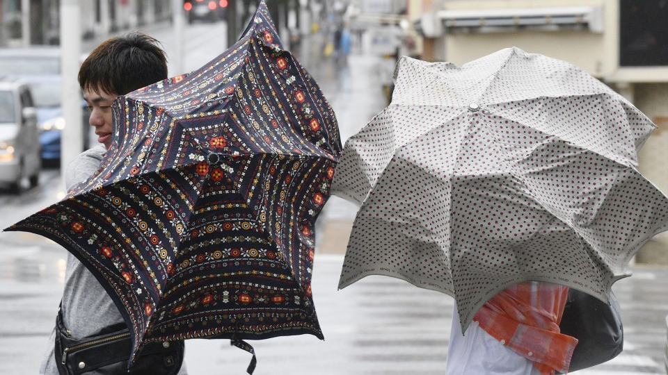 Strong typhoon hits Japan mainland, dozens injured