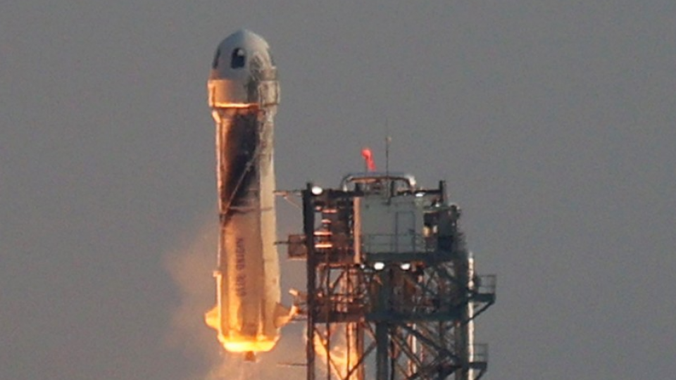 Amazon founder Bezos successfully flies to space on own rocket