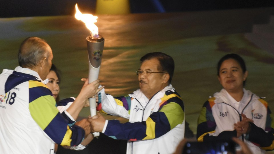 Torch relay begins for Asian Games in Indonesia