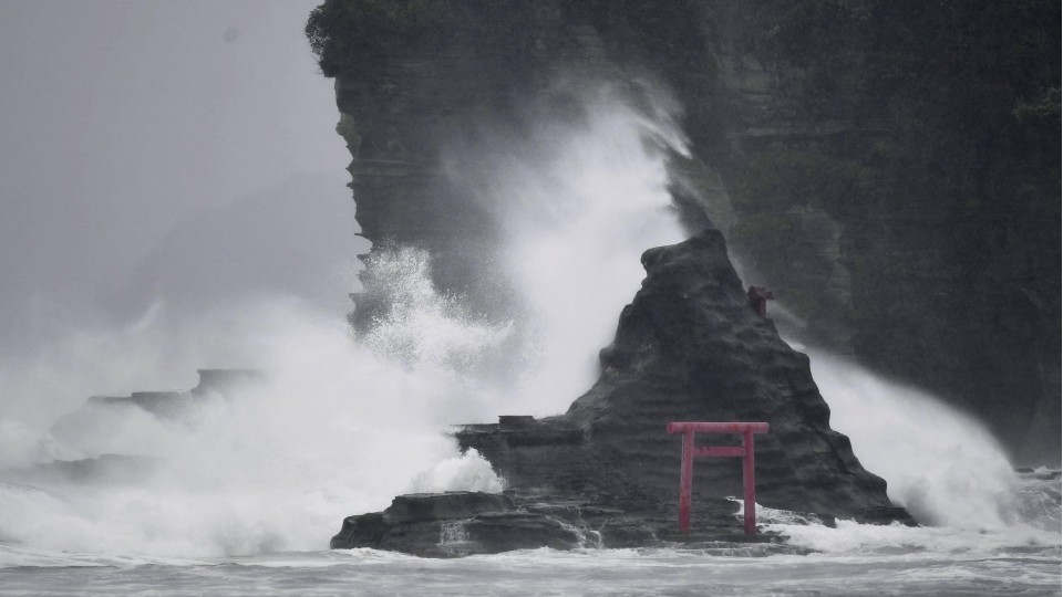 At least 24 people injured as typhoon passes through western Japan