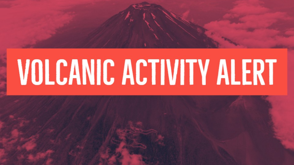 Volcanic activity alert