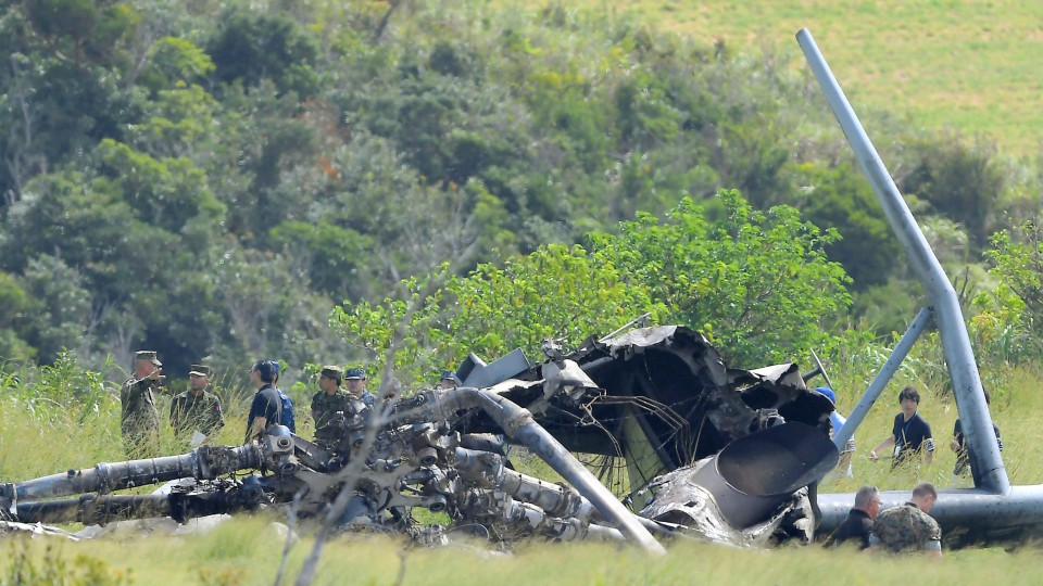 Japan says U.S. military aircraft mishaps more than doubled in 2017