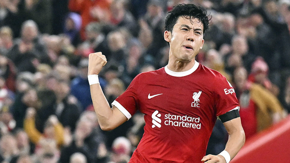 Football: Wataru Endo heads in 1st Liverpool goal in Europa League rout